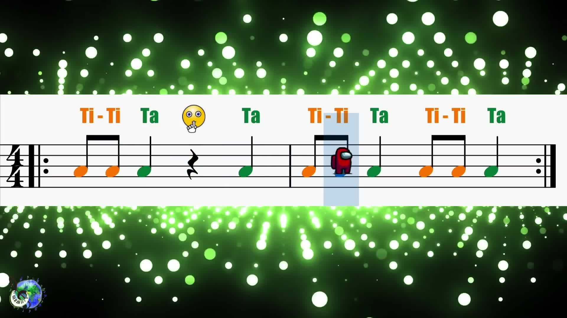 Rhythm Play Along Easy [Among Us Version] - Kidzovo