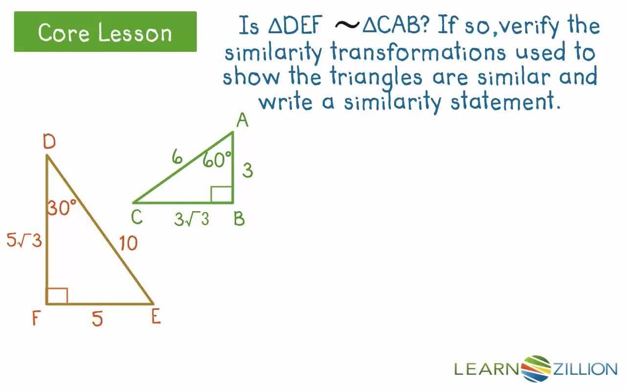 Determining Similar Triangles through Similarity Transformations - Kidzovo