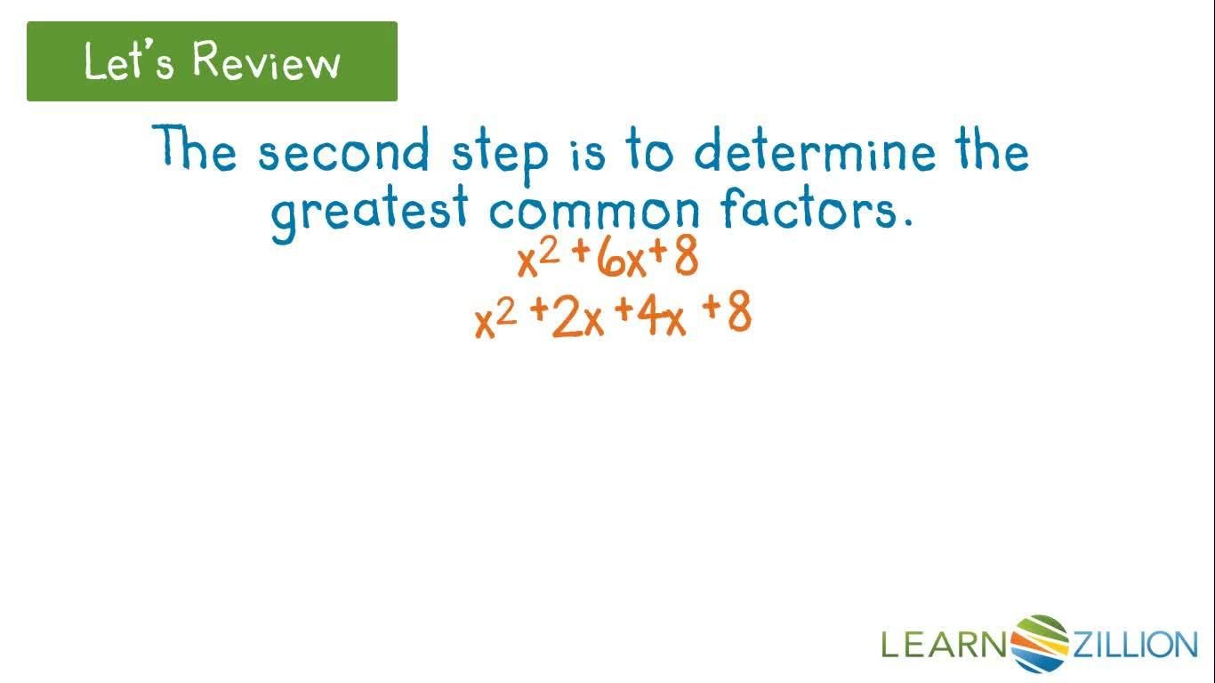 Factoring Trinomials Using the Diamond and Box Method - Kidzovo