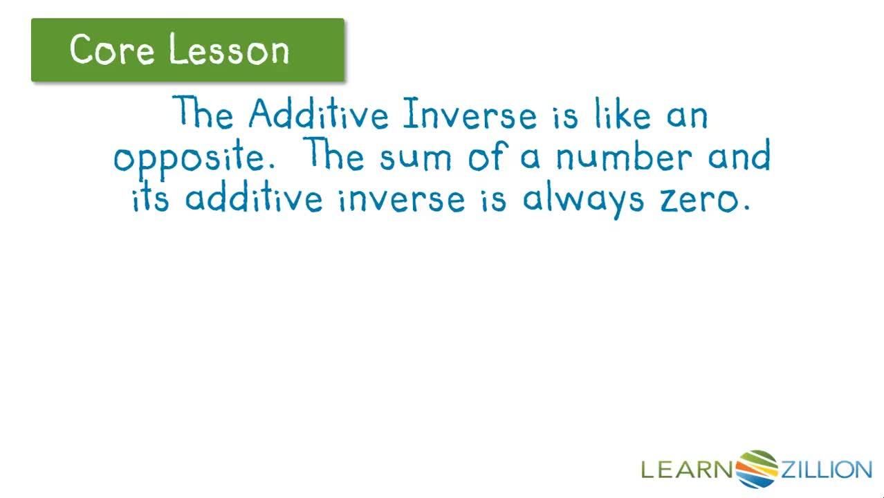 Understanding the Additive Inverse and Equivalent Expressions - Kidzovo