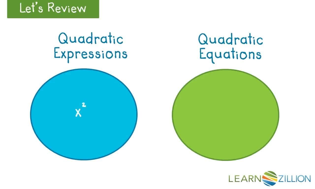 Linear and Quadratic Expressions and Equations: Understanding the ...