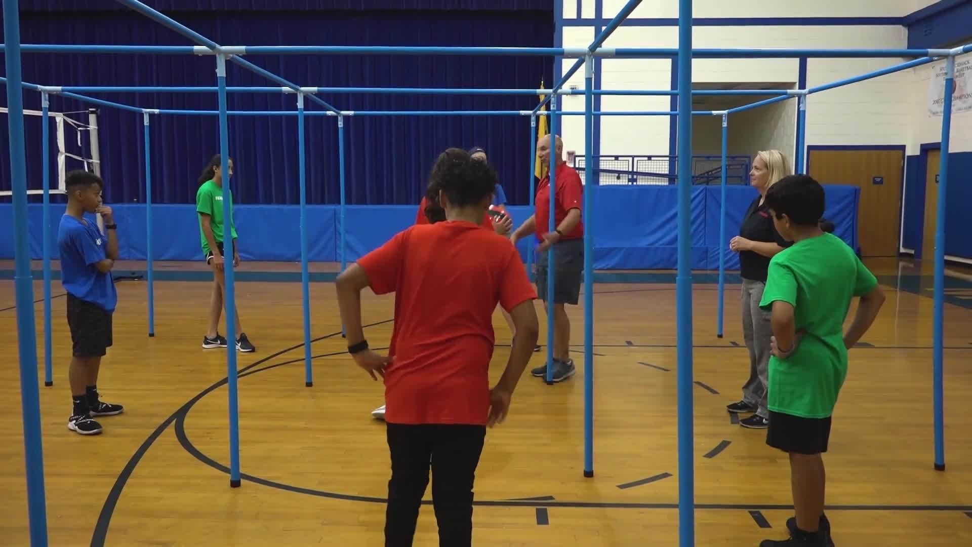 How to Play 9 Square in the Air (Ep. 155 - 9 Square in the Air) - Kidzovo