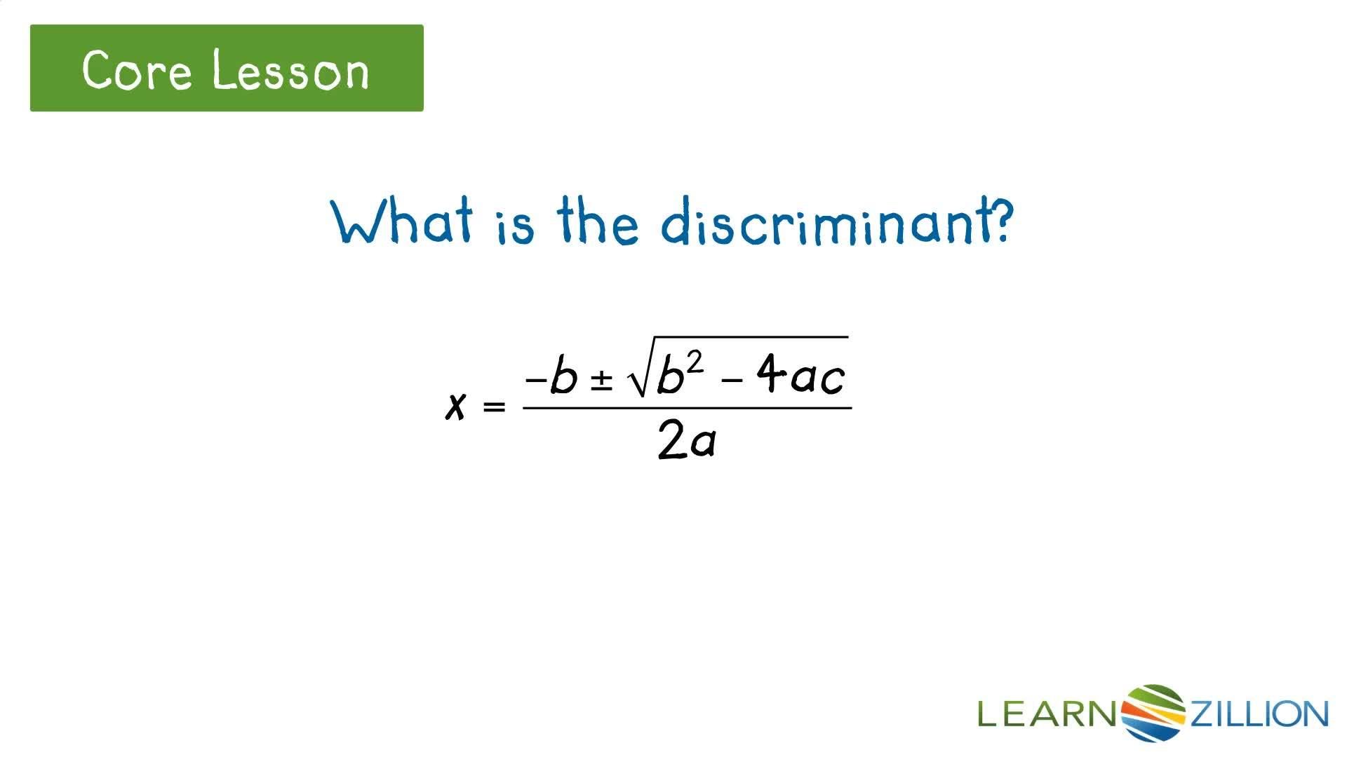 Identifying Real and Complex Roots of Quadratic Equations - Kidzovo