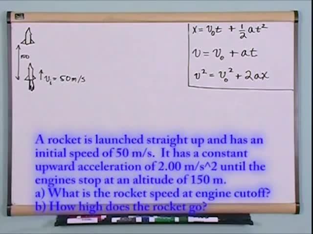 Equations Of Motion In One Dimension: Solving another problem, Part 1 ...
