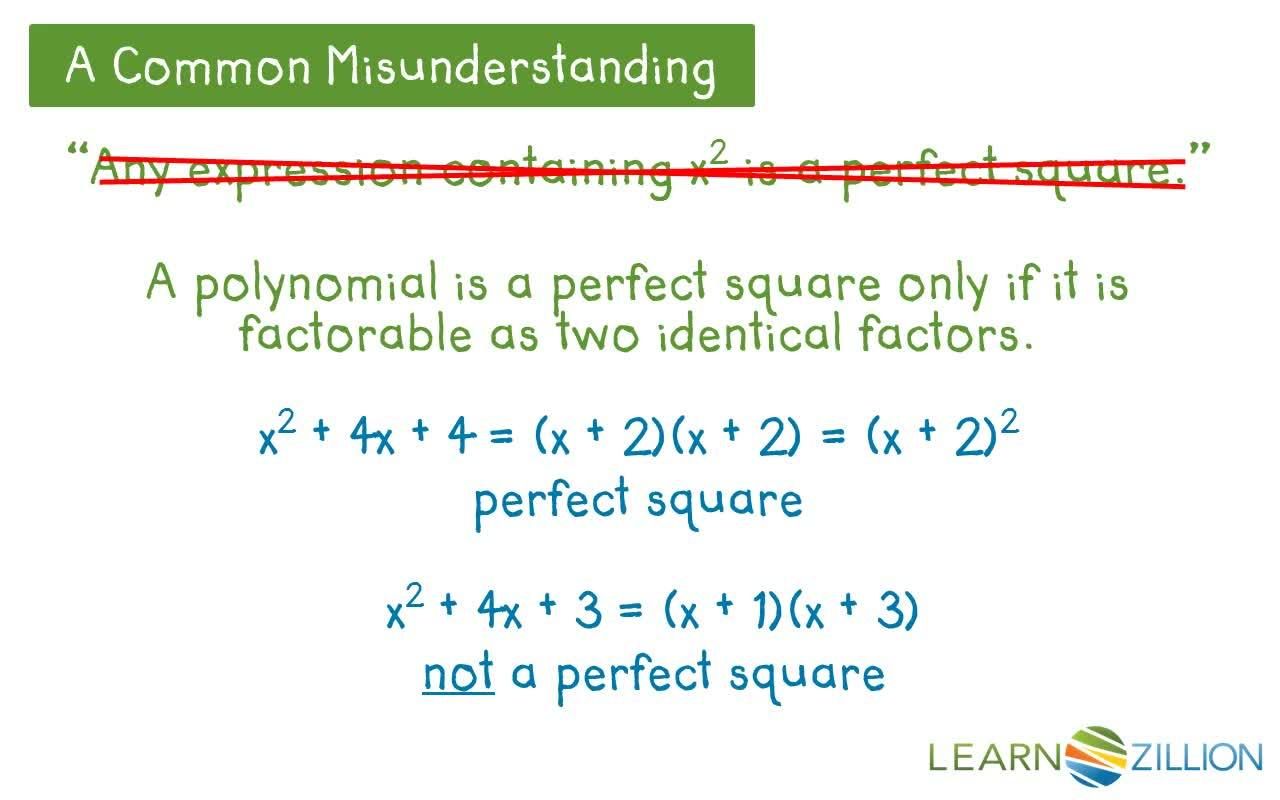 Completing the Square: Using an Area Model to Rewrite Quadratic ...
