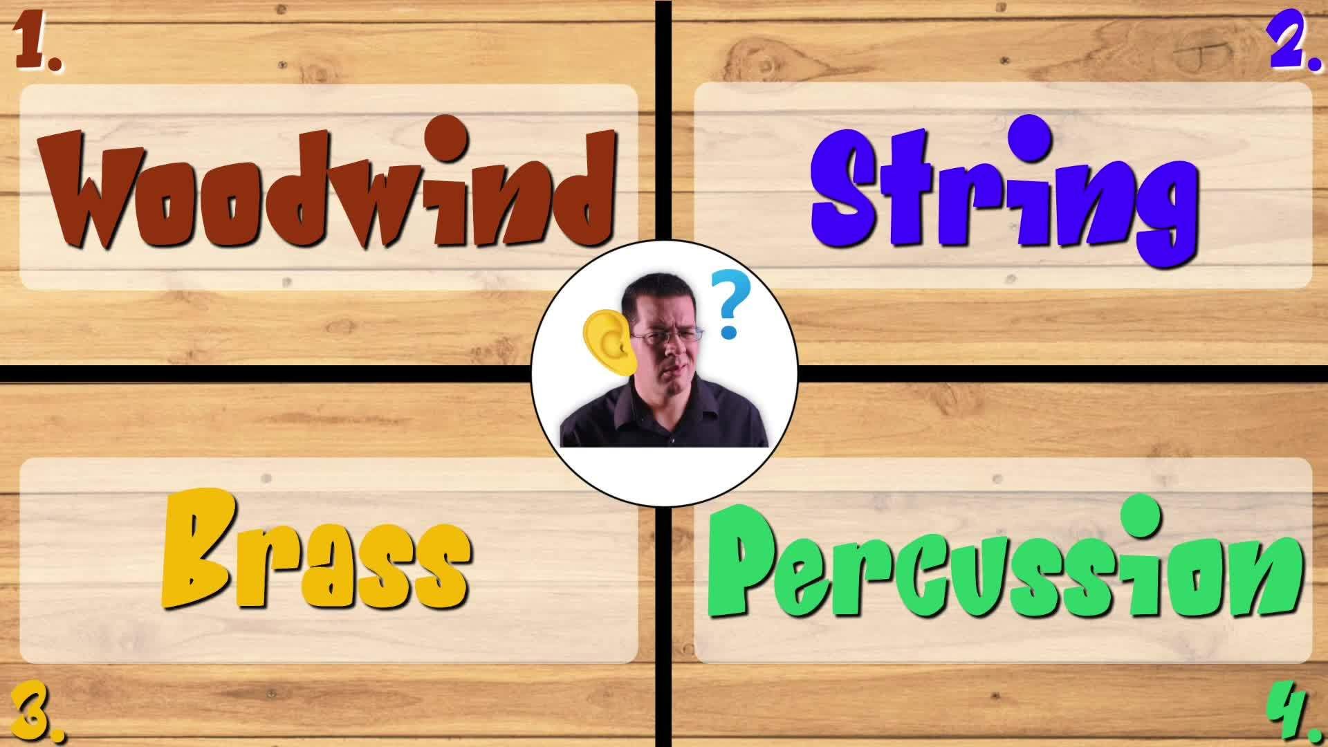 Four Corners Music Game Level One SUPER CHALLENGE: Instrument Families ...