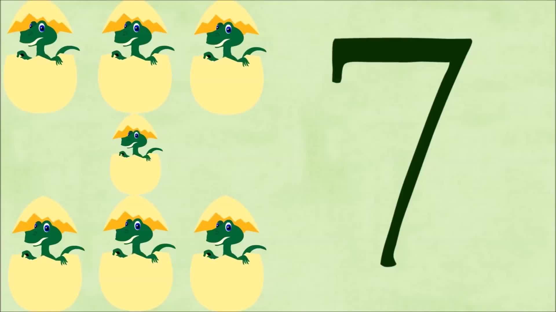 Counting Dinosaurs | Learning Numbers for Toddlers - Kidzovo