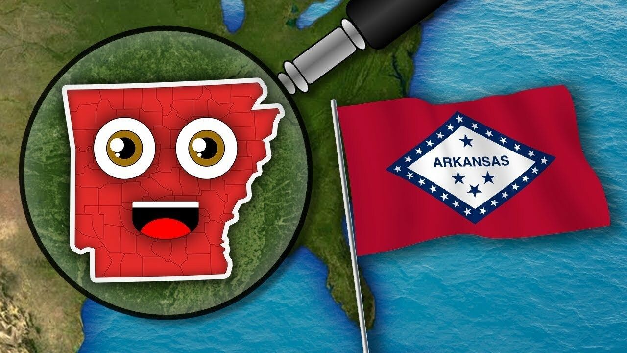 Arkansas - Counties & Geography | 50 States of America - Kidzovo