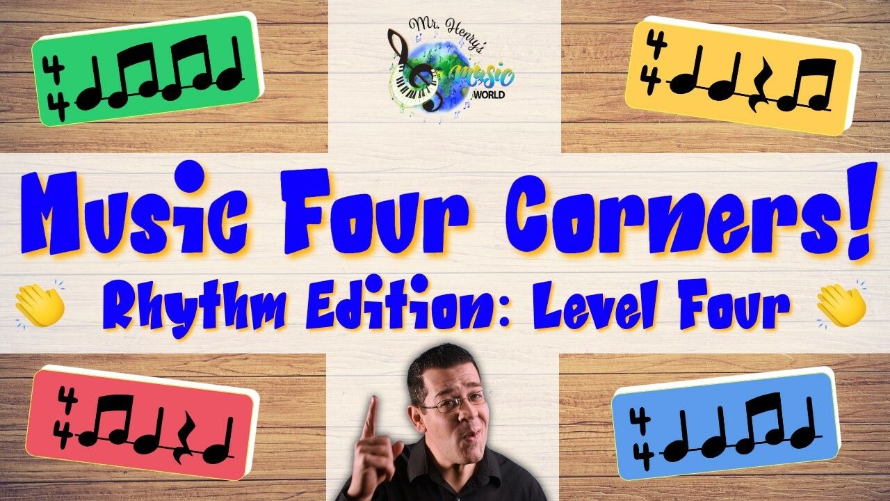 Four Corners Music Game: Rhythm Edition [Level Four] - Kidzovo